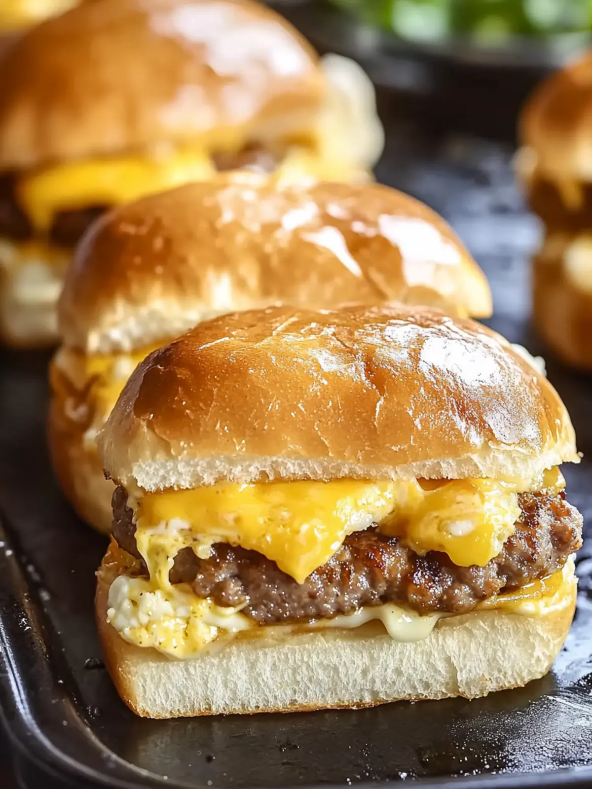 Irresistible Sausage Egg and Cheese Breakfast Sliders