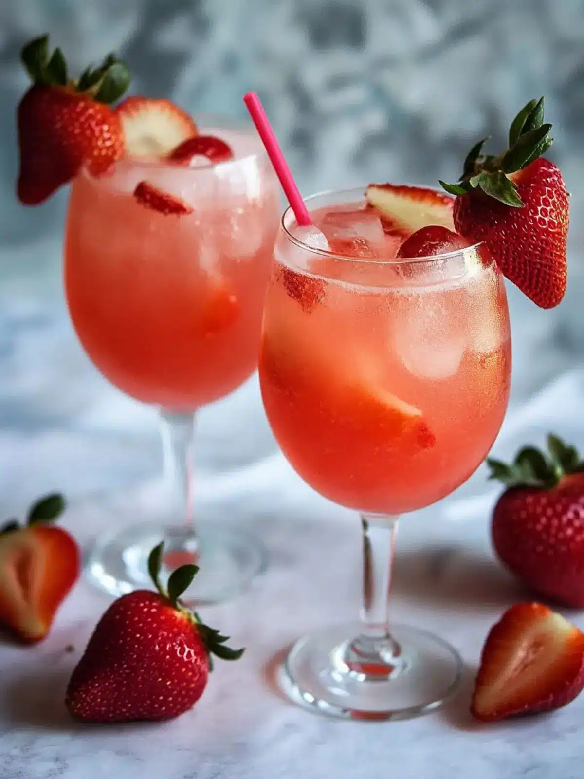 Irresistible Fresh Strawberry Non-Alcoholic Valentine’s Day Mocktail